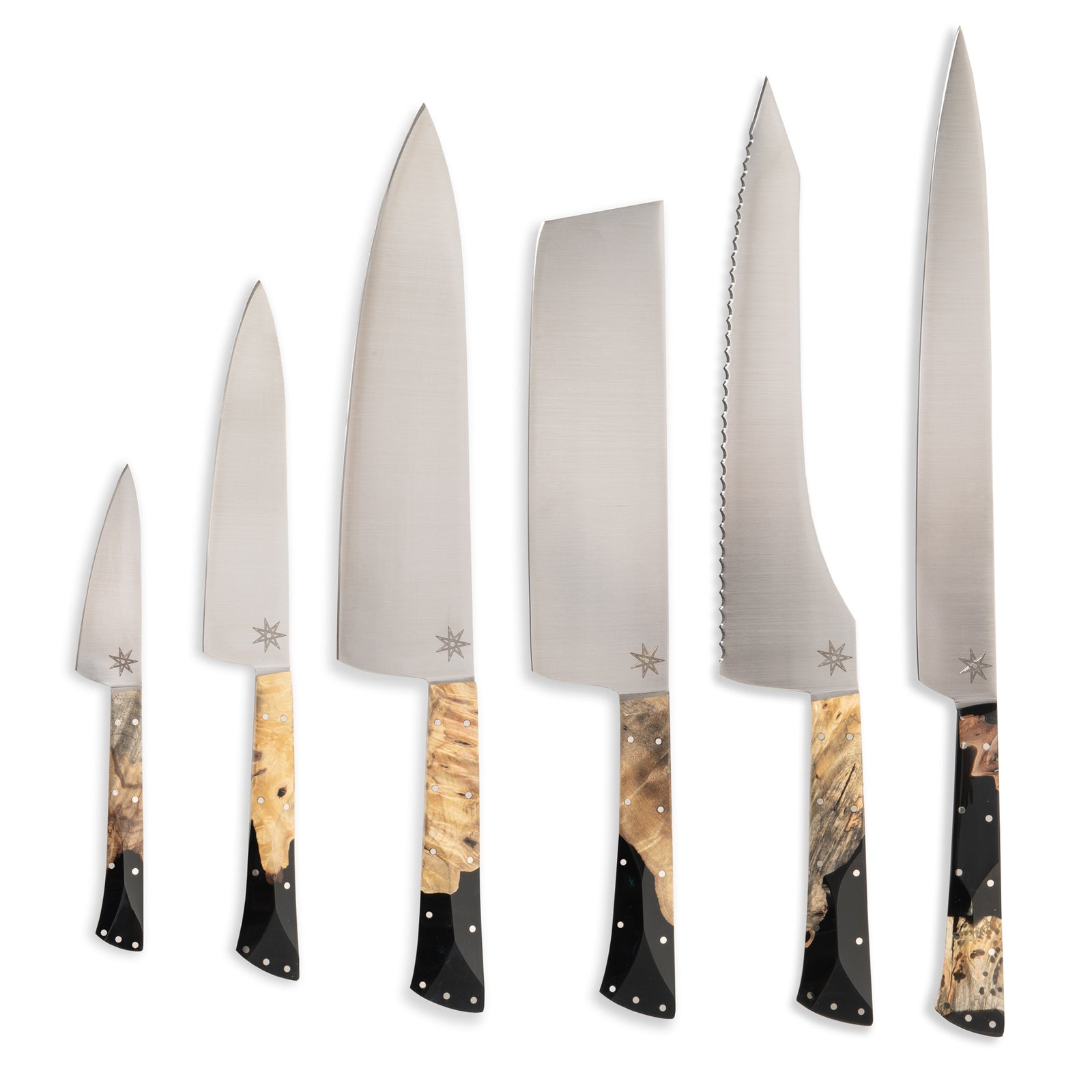 The Essentials Chef Knife Set - Wood and Resin - Desert Dawn